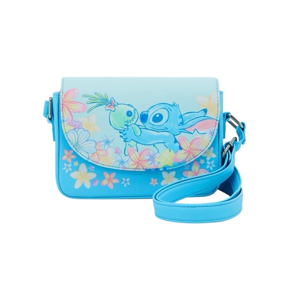 Loungefly | Bags | New Loungefly Disney Stitch Scrump Flowers Crossbody ...